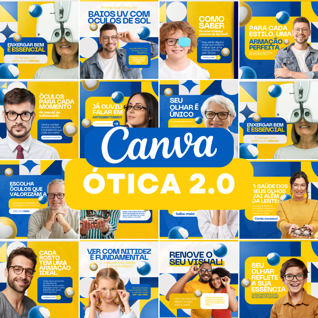 CANVA ÓTICA 2.0 - Artes para as suas redes sociais