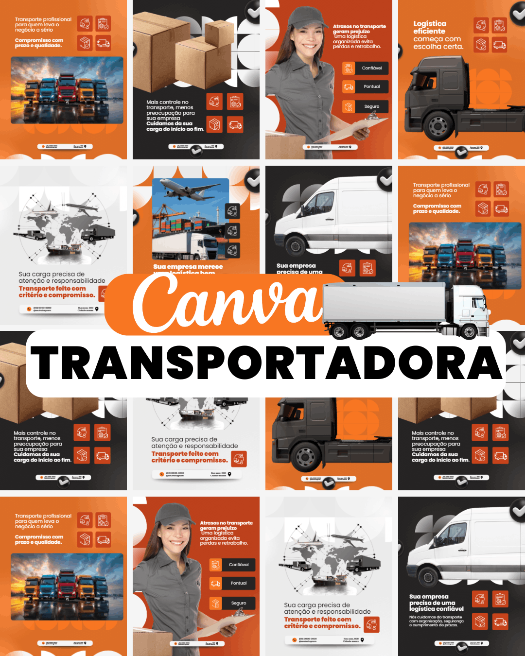 CANVA TRANSPORTADORA 2.0 - Artes para as suas redes sociais